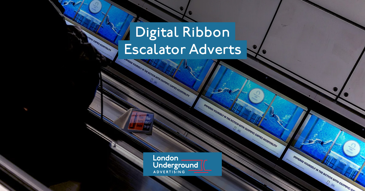 Digital Ribbon Advertising on the London Underground